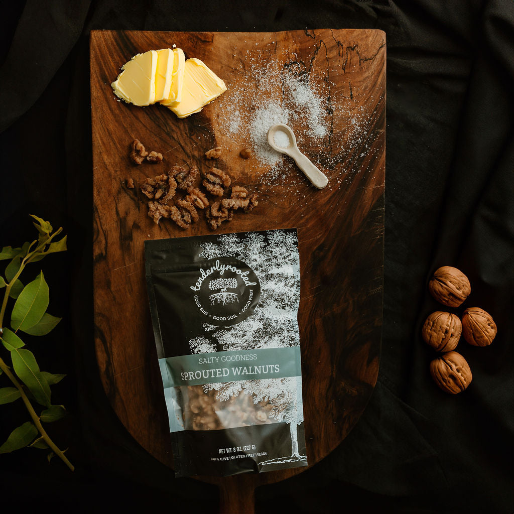 Tenderlyrooted US Store - Sprouted, Spiced & Savory Walnuts